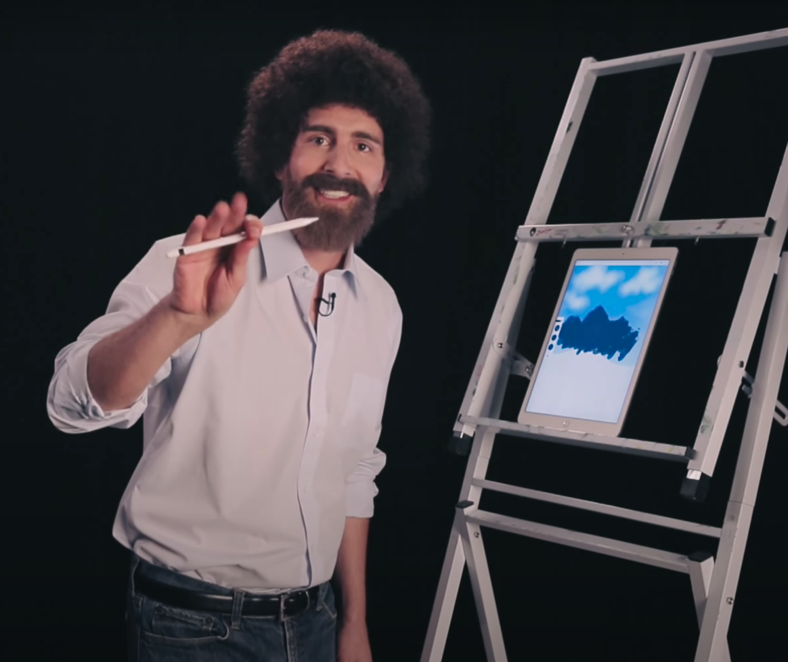 Series of Ads demonstrating iPad Pro as Bob Ross - CAH News